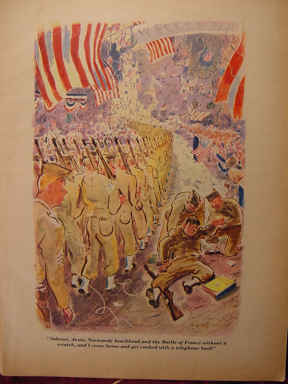 1945 Original Esquire Art WWII Era Vintage Esquire CARTOON Collection ...