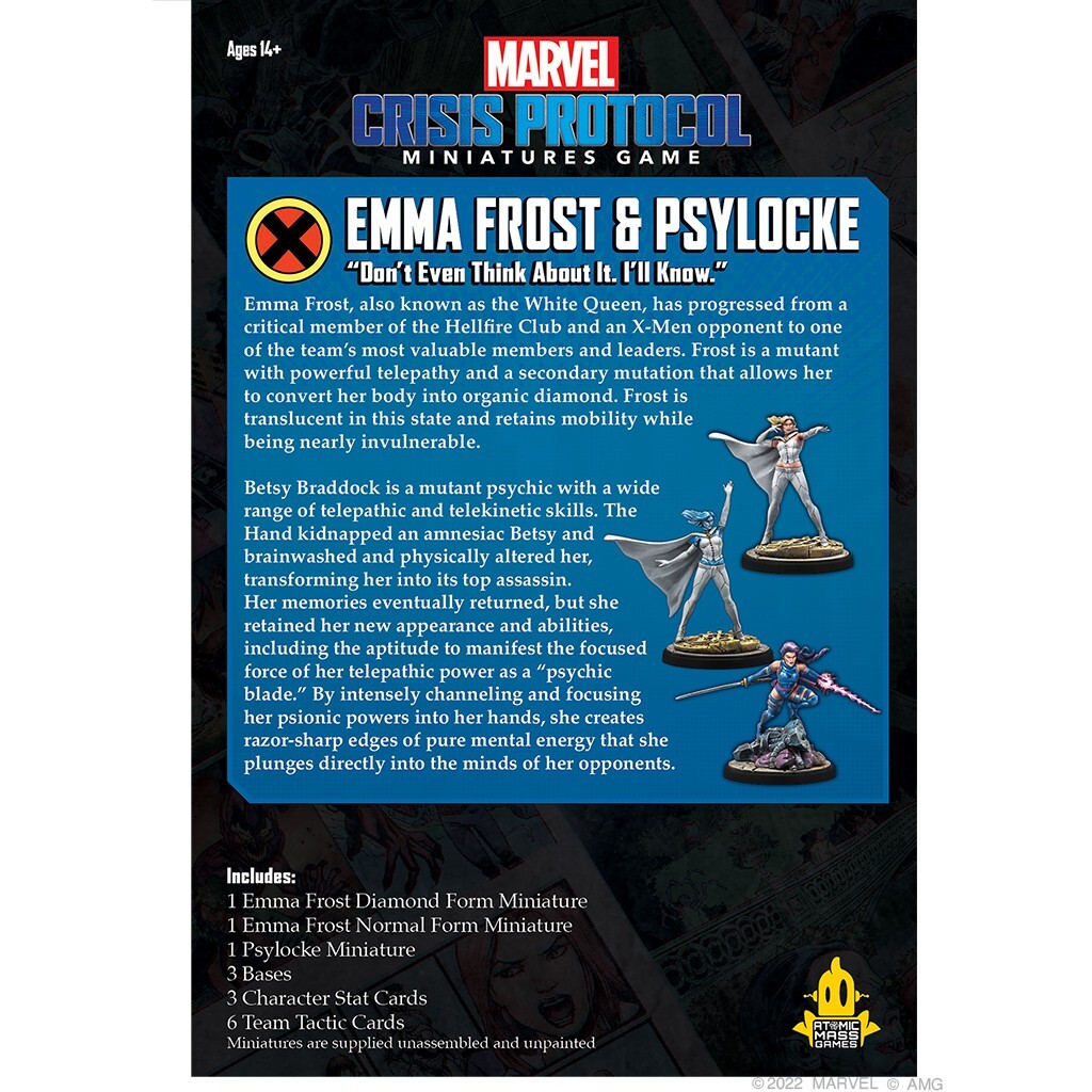 Emma Frost and Psylocke Marvel Crisis Protocol AMG | eBay
