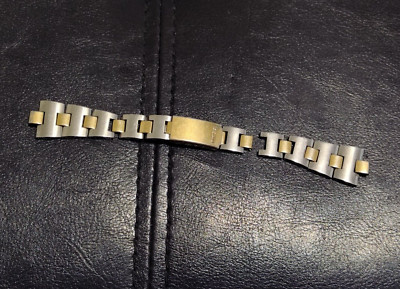 Seiko STL Stelux watch band 17mm 20/000 18k gold top | eBay