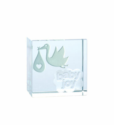 Baby Joy stork glass token | eBay UK