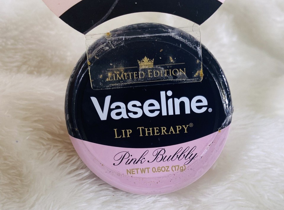 Vaseline Lip Therapy Pink Bubbly Limited Edition for Dry Lips -0.6 oz ...