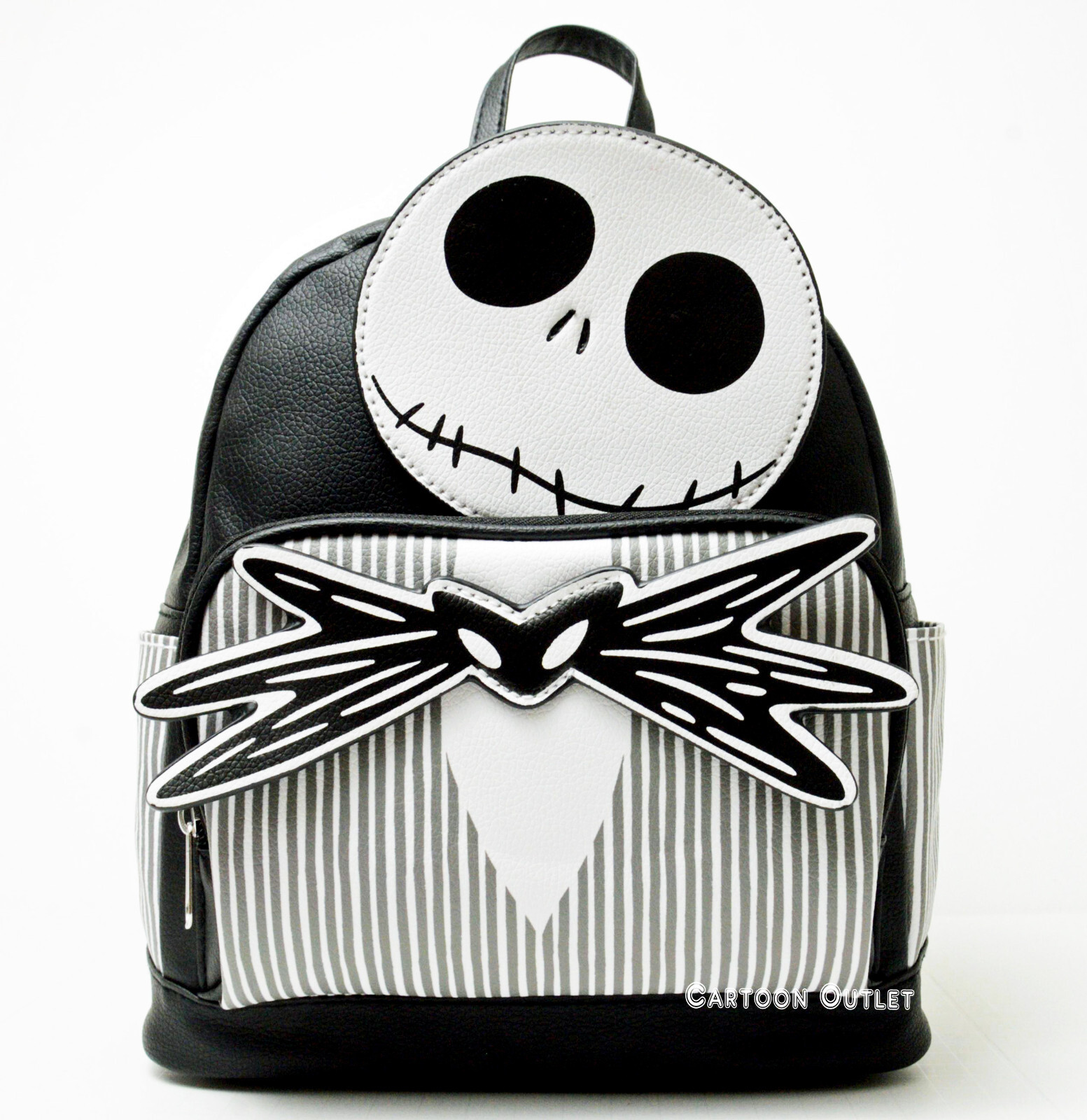 Disney Purse Jack Skellington Backpack Carry All Travel Bag Small 10" B ...