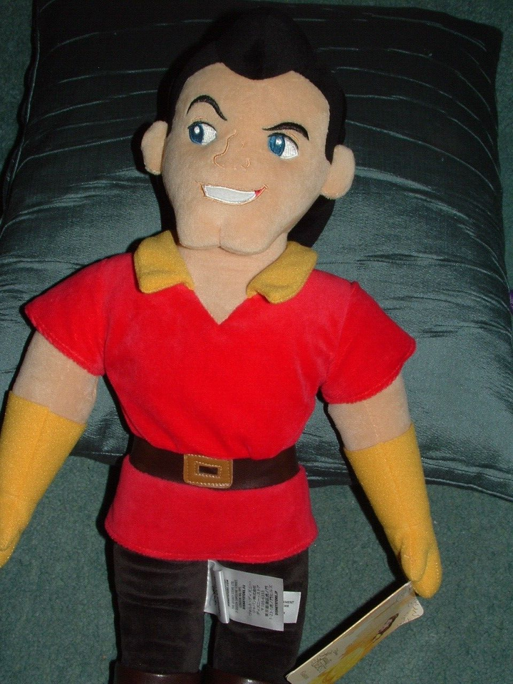 DISNEY STORE BEAUTY & THE BEAST PRINCE GASTON 20" PLUSH DOLL SOFT TOY ...