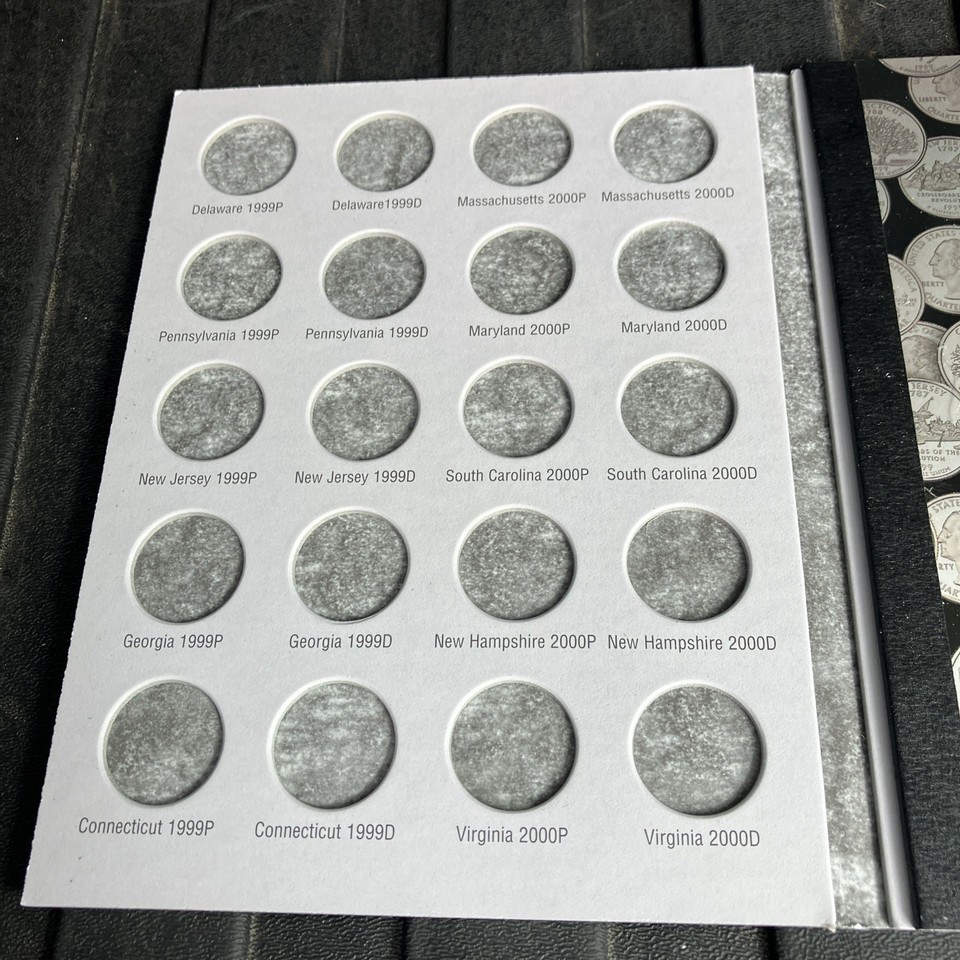 Harris Washington Quarters Collection Vol #1 1999-2003 Coin Folder 6 ...
