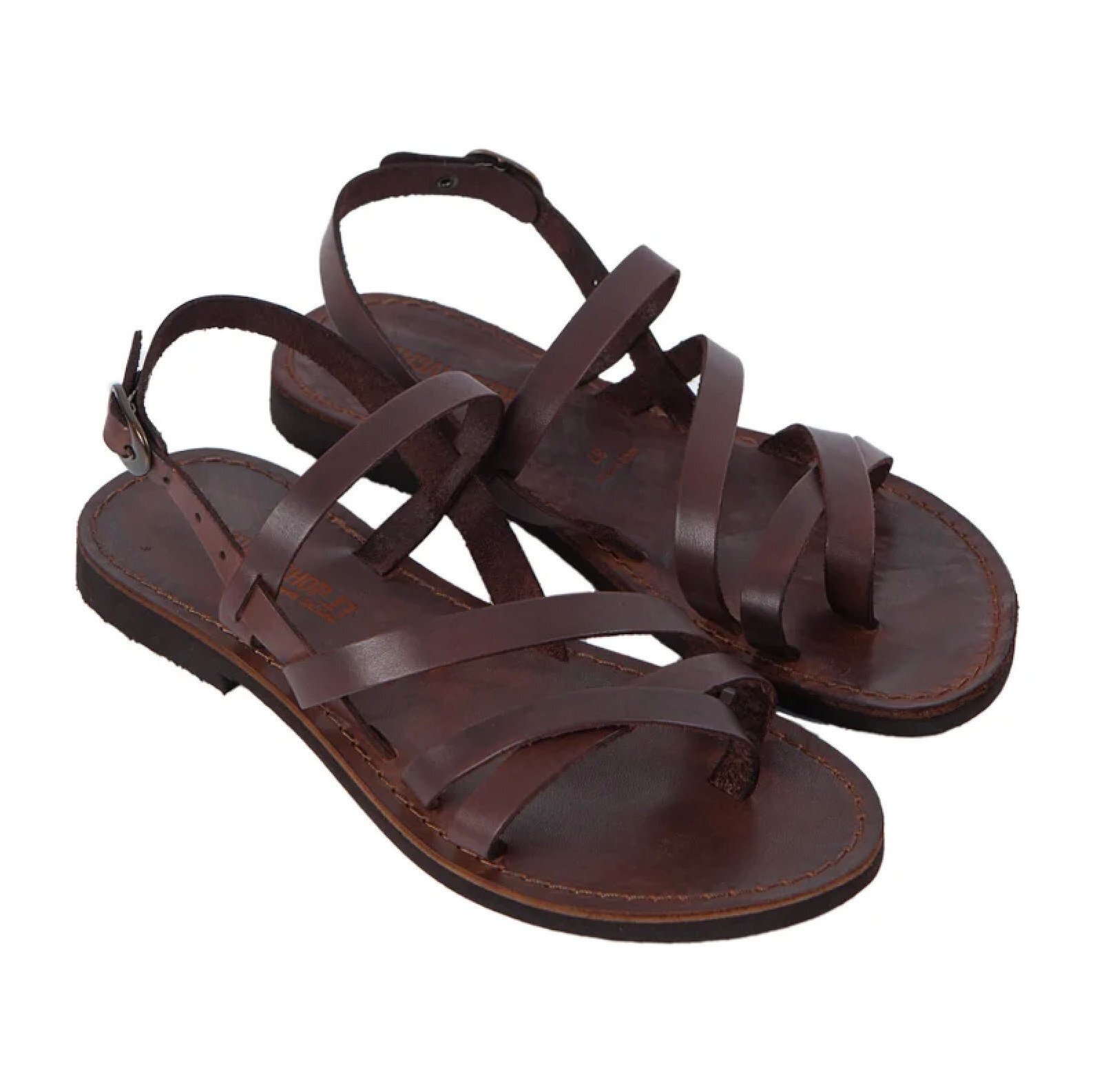 Women's Sandals Made IN Italy Plates Genuine Leather & Comfortable ...