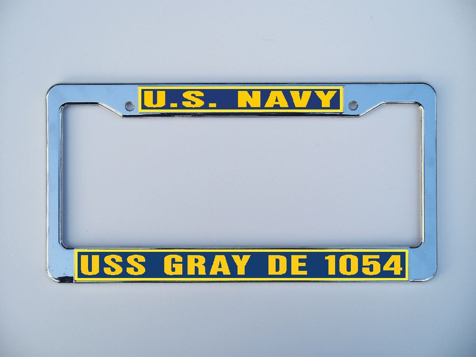 USS GRAY DE 1054 FF 1054 License Plate Frame USN Military U S Navy | eBay
