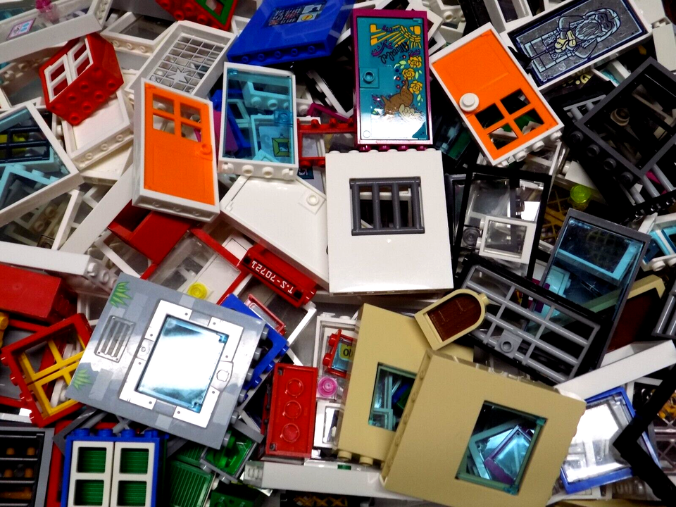 40 piece!!! Lego Windows and Doors Super Fun Lot {WASHED} | eBay