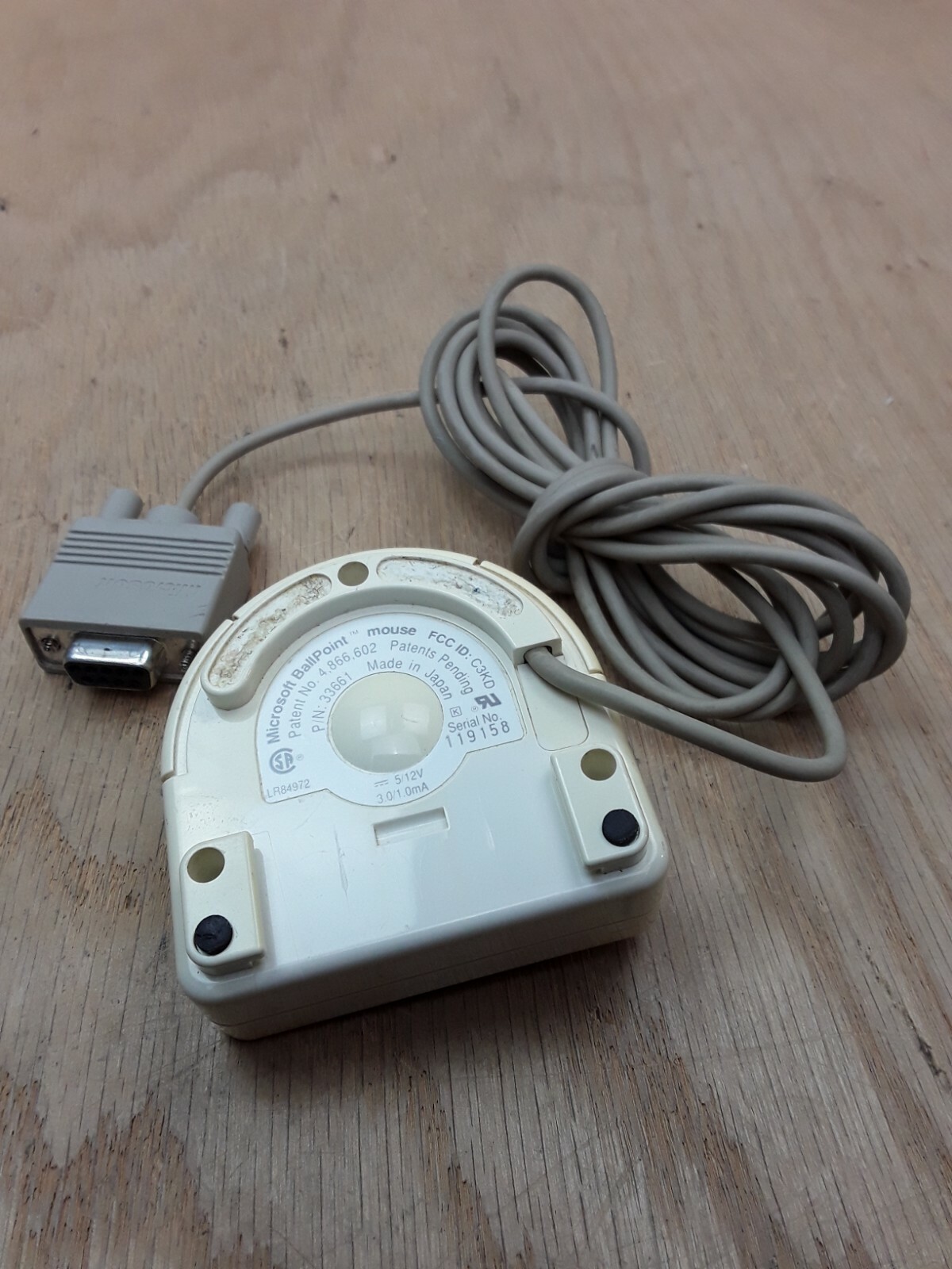 Microsoft 33661 Ballpoint Serial Mouse with Bracket and Stand #119158 ...