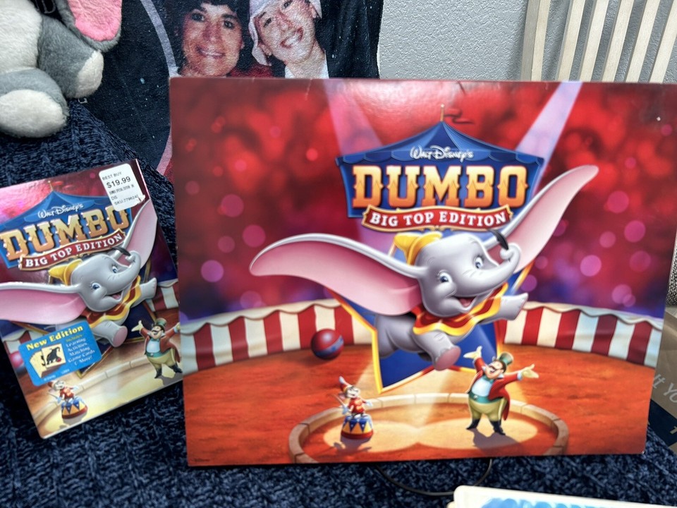 Disney Rare Dumbo Classic Collection w/1985 #24 Padded Black Diamond ...