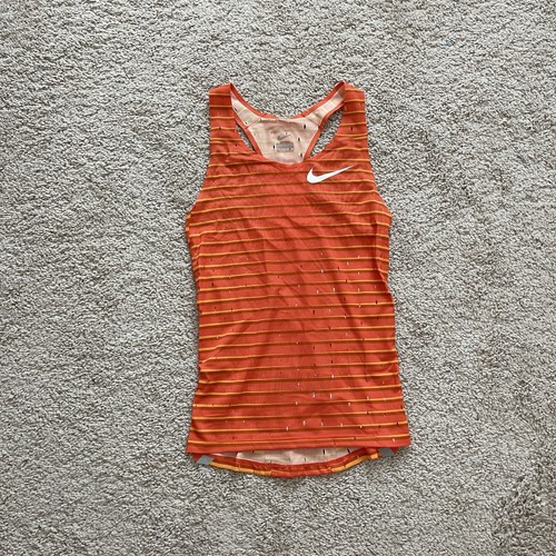 Nike Pro Elite Aeroswift Track Singlet Orange White Women's Size XXS ...