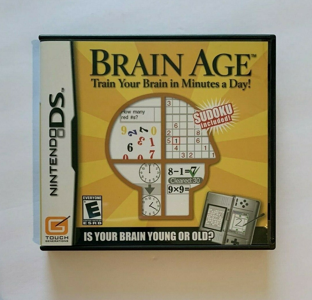 Nintendo DS Brain Age Game Train Your Brain in Minutes a Day Sudoku ...