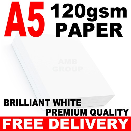 A5 PREMIUM SMOOTH HI WHITE INKJET / LASER PRINTING PAPER 120GSM | eBay