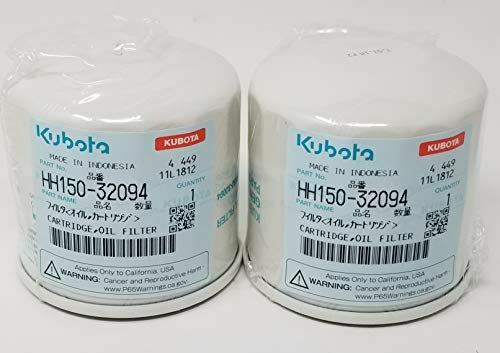 2PK Genuine OEM Kubota Oil Filter HH150-32094 (Model: HH150-32094-2PK ...