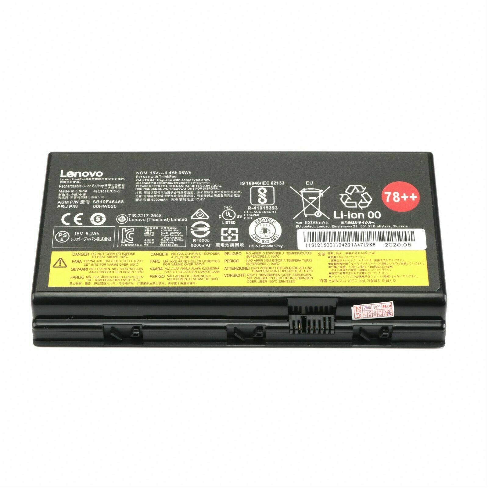 Genuine 96WH 01AV451 Battery For Lenovo ThinkPad P70 P71 SB10F46468 ...