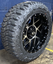 20x10 Vision Sliver Black Wheels 33" MT Wheels Rims Tires 5x5.5 Dodge ...