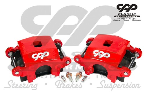CPP GM Metric Big Bore Brake Caliper Pair Mustang II 2 / Chevy S10 Red ...