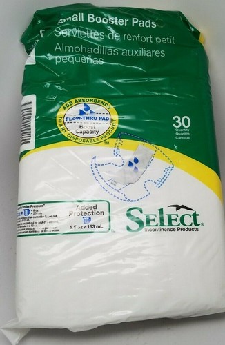 Select Small Kids Booster Diaper - Insert Incontinence Doubler Pad (30 ...