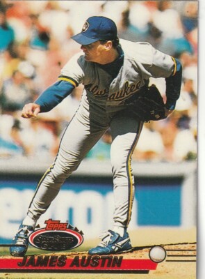 FREE SHIPPING-MINT-1993 Topps Stadium Club Jim Austin #587 BREWERS | eBay