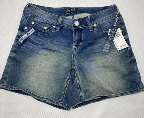 Seven 7 Knit Denim Jean Shorts Madison Blue Size 4 New with Tags ...