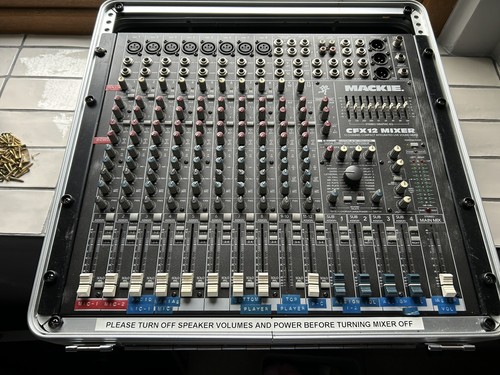 MACKIE CFX 12 MK 1 MIXING DESK PA BAND DJ IN FLIGHT CASE | eBay