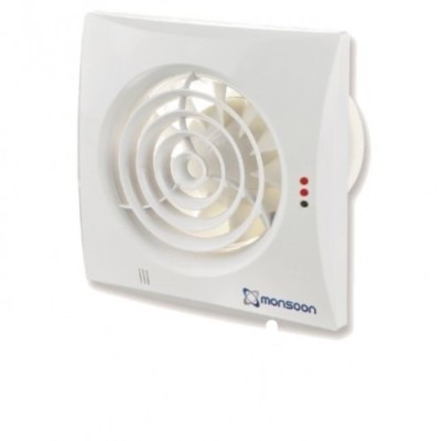 Monsoon MONS100T 100mm 4" Bathroom Zone 1 IP45 Silent Extractor Fan ...