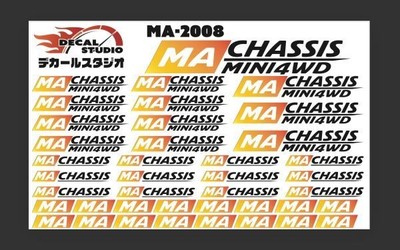 Decal Studio Mini 4Wd Chassis Sticker Ma 2008 Orange Grade | eBay