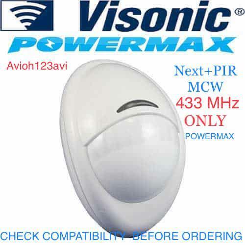 Visonic Motion Detector VISONIC Motion Detector Next+ PIR MCW 433 MHz