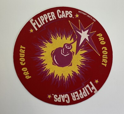 RARE 1995 Flipper Caps Pro Court POG Milkcap Plastic Play Mat POGs Game ...
