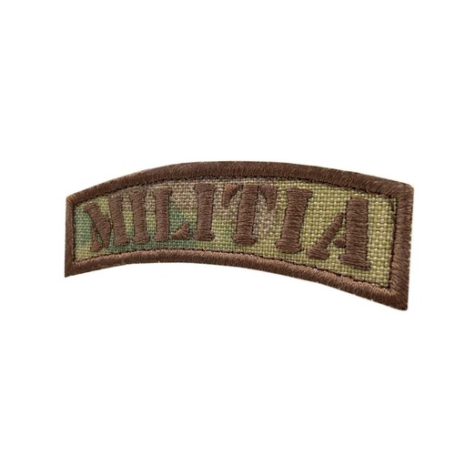 militia shoulder tab multicam OCP american revolution 2A 3% écusson ...