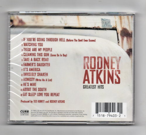 Rodney Atkins Greatest Hits CD If you're going through hell, Farmers ...