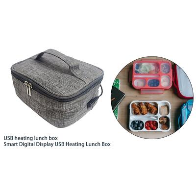 USB Heated Lunch Boxes Bag Container Oxford Cloth Personal Microwave ...
