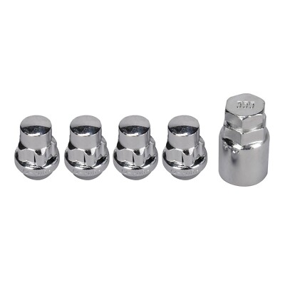 4pcs Locking Lug Nuts with Special Socket for VW 1950-1979 Chrome 4 Lug ...