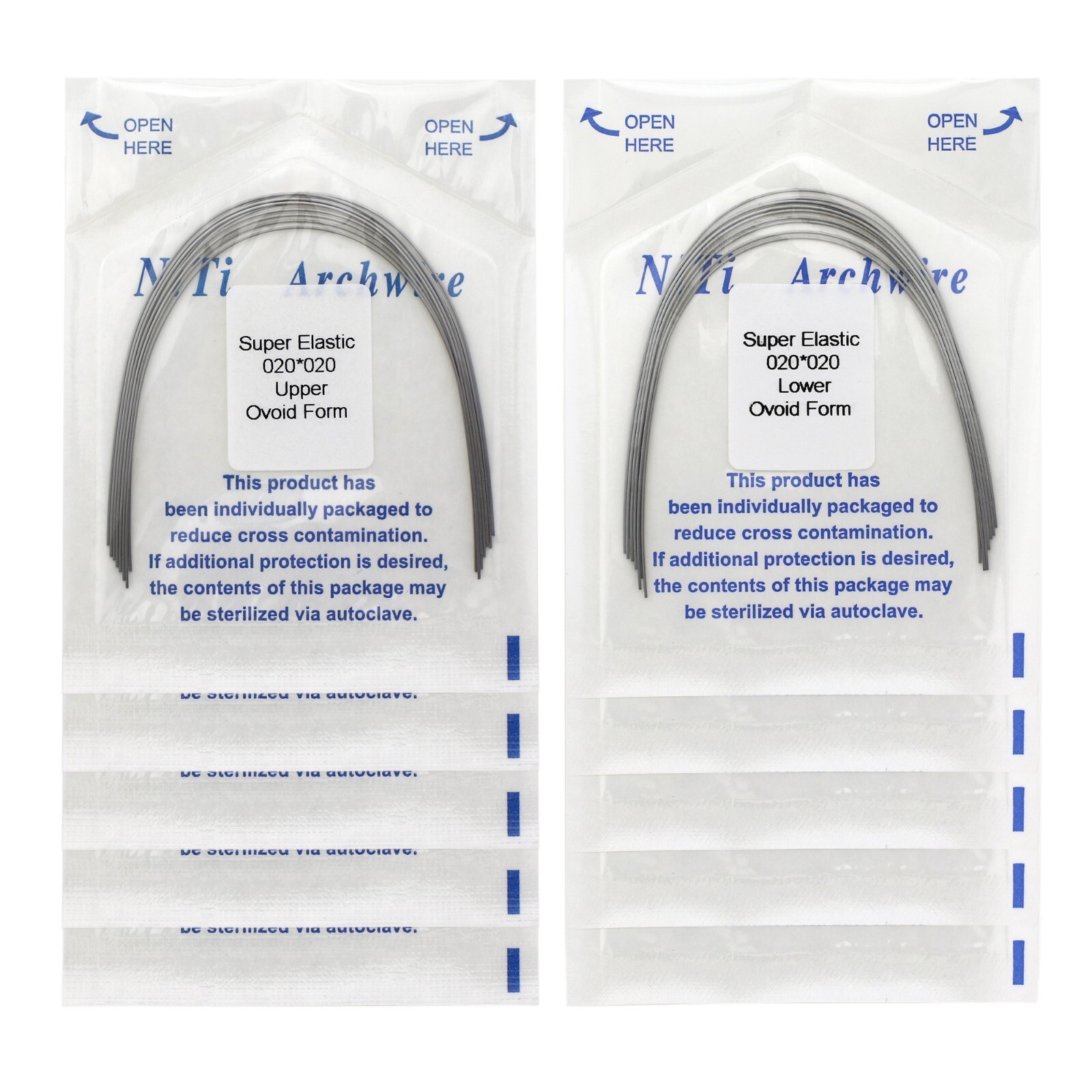 100PCS Dental Orthodontic Arch Wire Niti Super Elastic Round ...