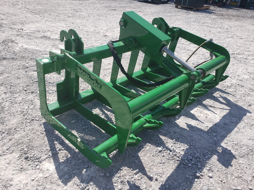 60" Root Rake Grapple Attachment Fits John Deere Compact Tractor Loader ...