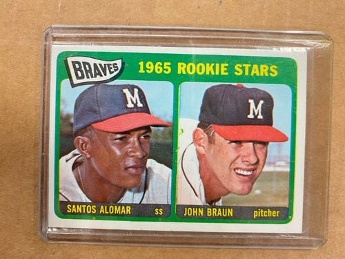 1965 Topps Milwaukee Braves Rookie Stars 82 Santos Alomar Free Shipping ...
