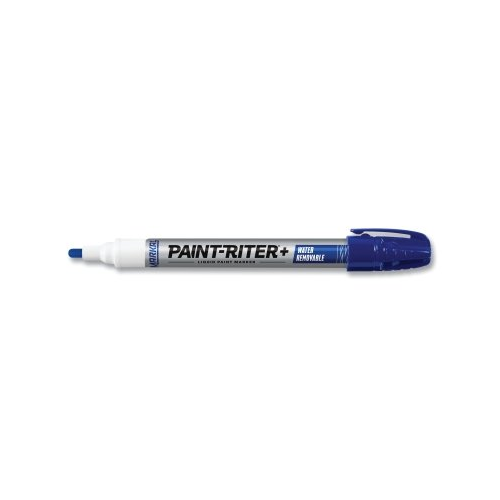 Markal Paint-Riter®+ Water Removable Marker, Blue, 1/8 In, Medium Tip ...