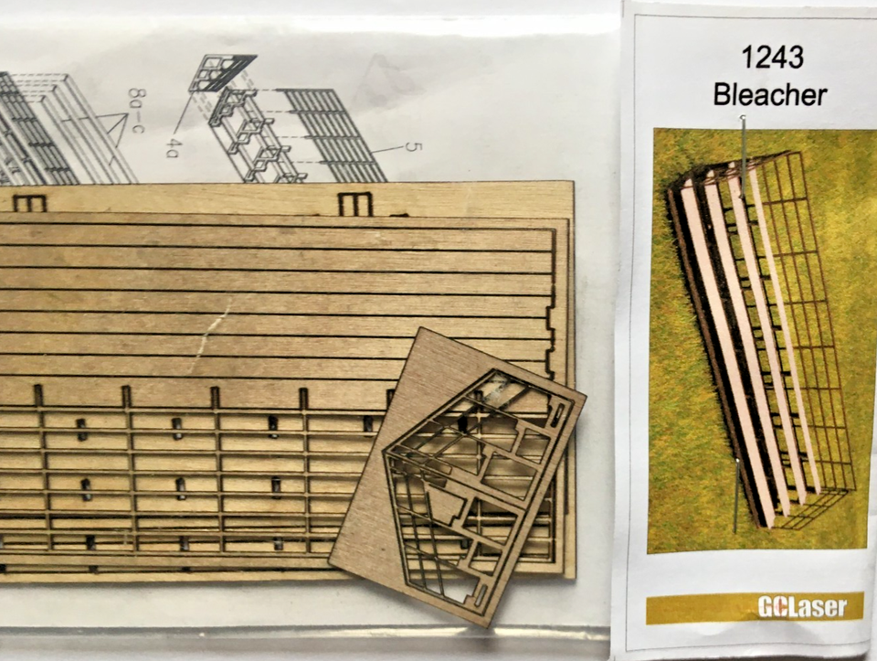 GCLaser - Bleachers - 1:87 HO Scale - Item #1243 - *NEW* | eBay