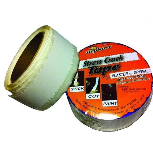 100 ft. x 1-1/2 in. Self Adhesive Paint Ready 'Stress Crack Tape' Roll ...