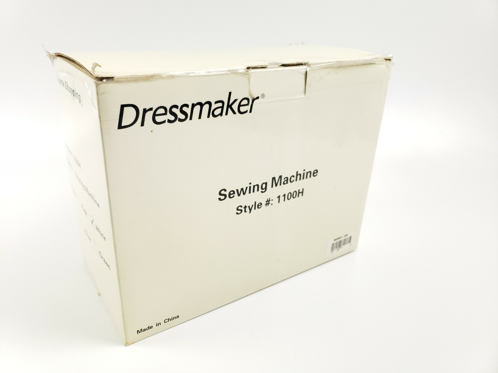 Dressmaker Portable Sewing Machine Style 1100H White | eBay