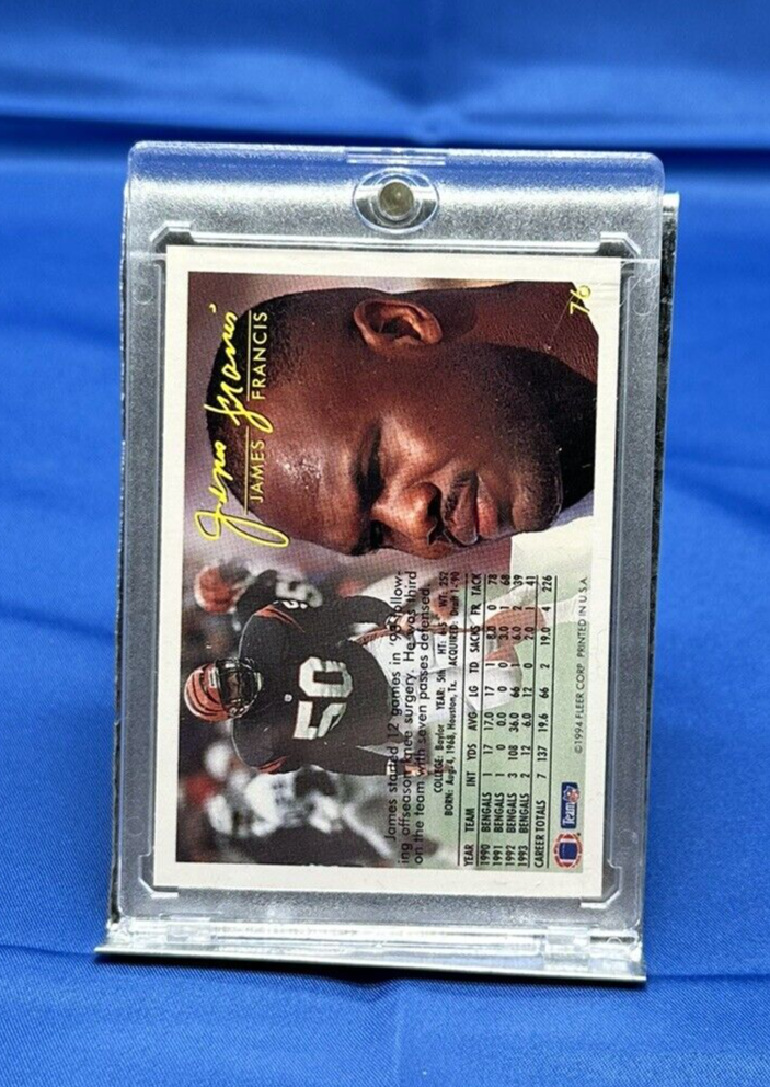 James Francis Cincinnati Bengals 1994 Fleer #76 | eBay