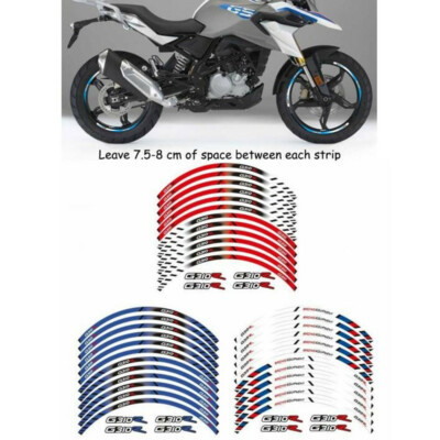 For BMW G310R Motorcycle accessories Rim Decal Stripes Sticker | eBay UK