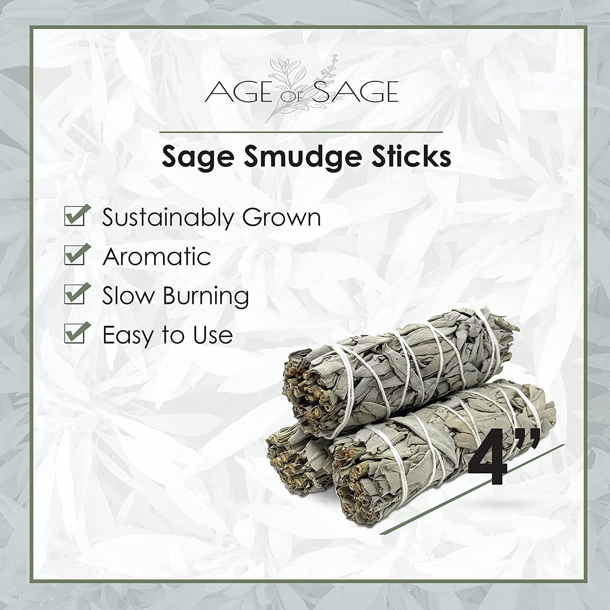 Burning White Sage
