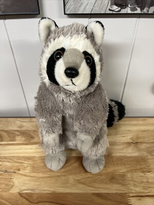 Wild Republic Raccoon Plush Realistic 12” Stuffed Animal Toy Zoo ...