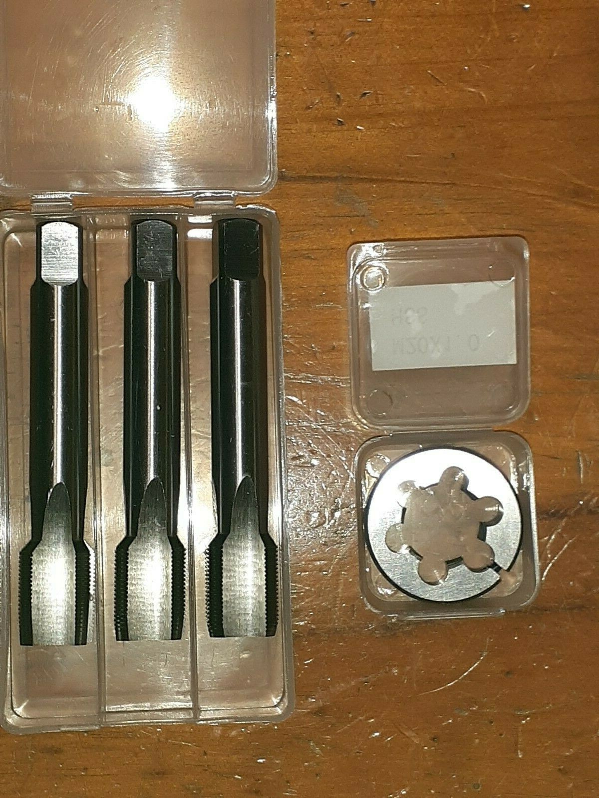 HSS 3X TAP+die button set UNC UNF UNEF SAE 10 1 3/4 5 7/16 1/2 9/16 3 5 ...