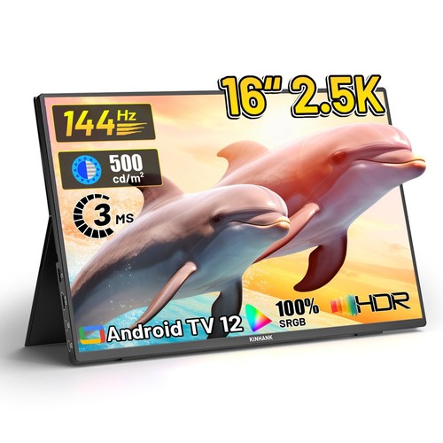 2.5K 144Hz Portable Monitor 16'' Android TV 12.0 OS2560 * 1600P QHD IPS Porta... 777192029026| eBay