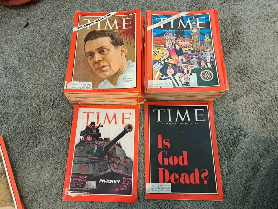 Huge Lot 59 Vintage Time Magazines From 1960s | eBay