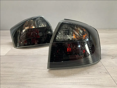 Smoked Dark Black TAIL LIGHTS set Rear Lamps For AUDI A4 8E B6 2000 ...