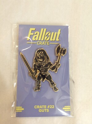 Loot Crate Fallout Vault-Tec Vault Boy pin crate #22 Guts barbarian ...