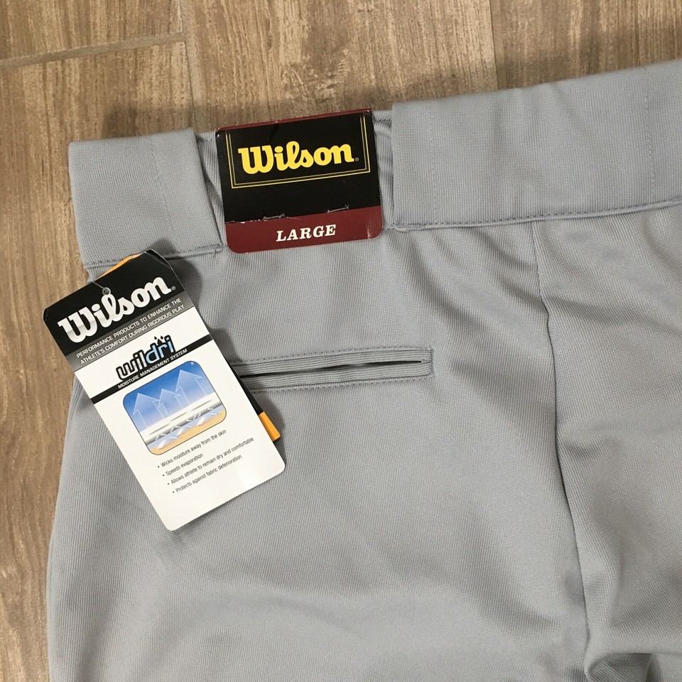 Wilson Men’s Baseball Pants Grey WTA4376 Size Large Wildri Technology ...