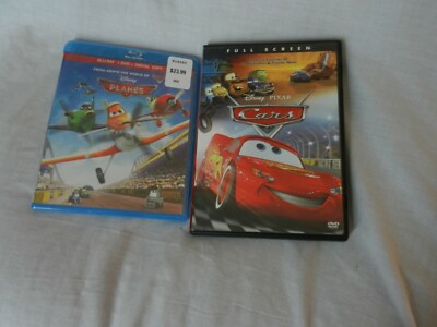 Planes (Blu-ray/DVD, 2013, 2-Disc Set, + digital copy NEW + Cars DVD ...